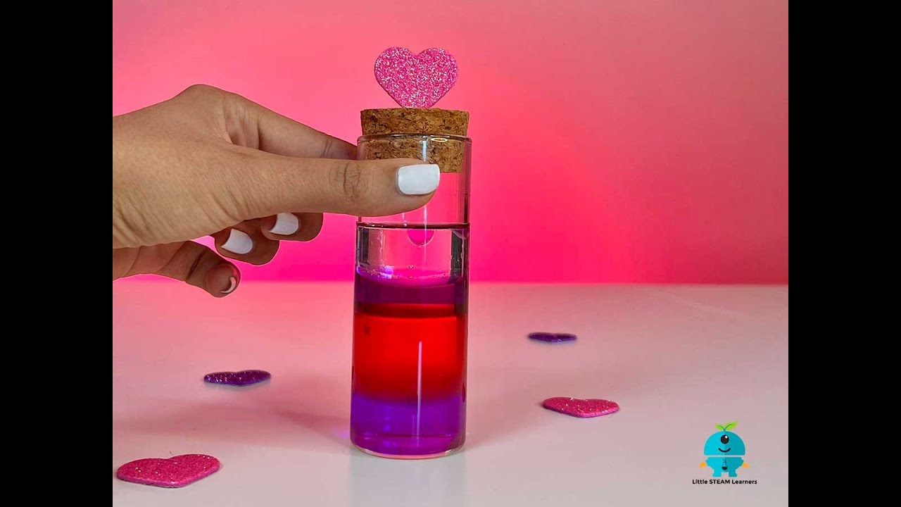 Cupids Love Potion – Science experiment | Little STEAM Learners
